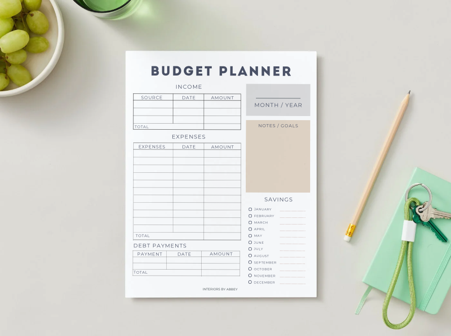 Budget Planner Free Printable - Interiors by Abbey - Inspo for your ...