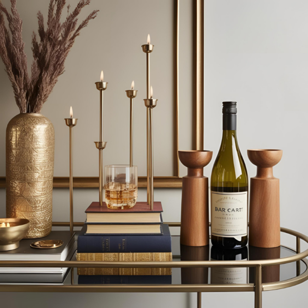 10 Modern Bar Cart Syling Ideas - Interiors By Abbey